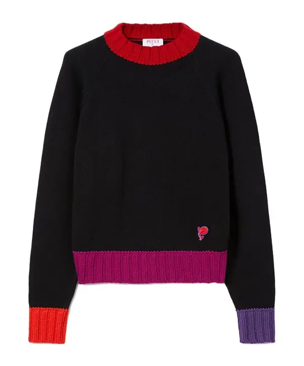 Emilio Pucci Colourblock Crew Neck Sweater - Multicolor