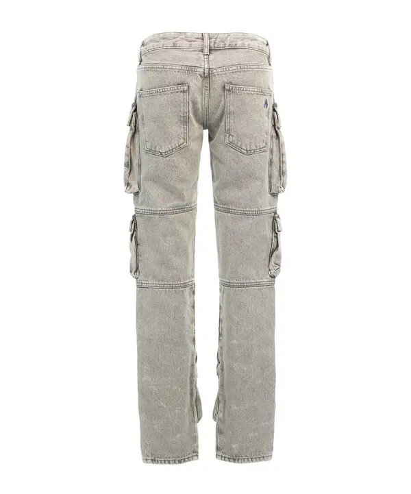 Attico Essie Cargo Jeans - Gray