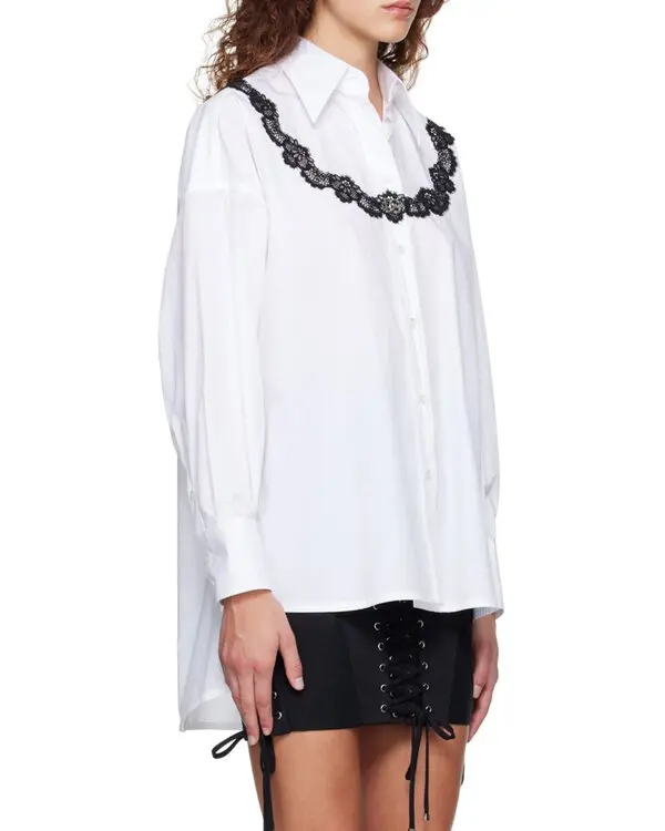 Dolce & Gabbana Lace Trimmed Shirt