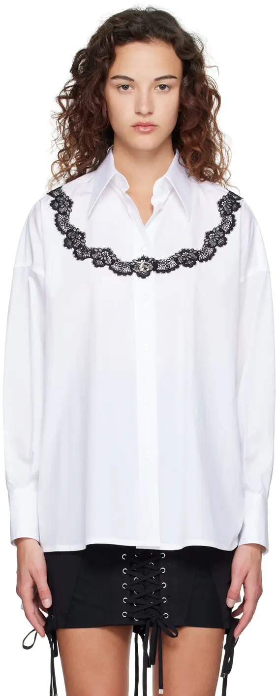 Dolce & Gabbana Lace Trimmed Shirt