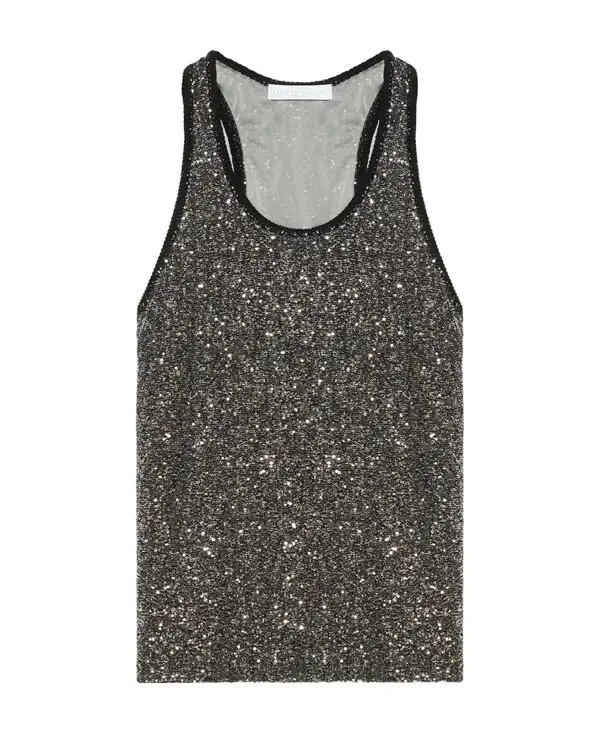 Fabiana Filippi Sequin Embellished Tank Top