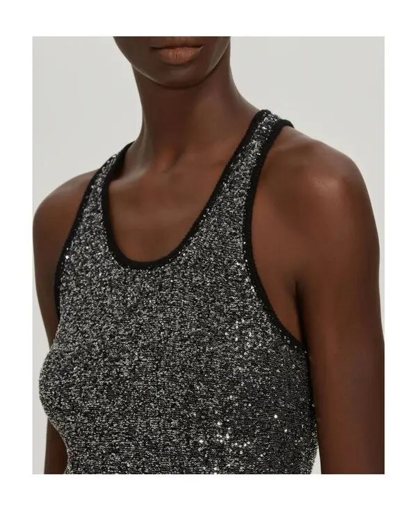 Fabiana Filippi Sequin Embellished Tank Top