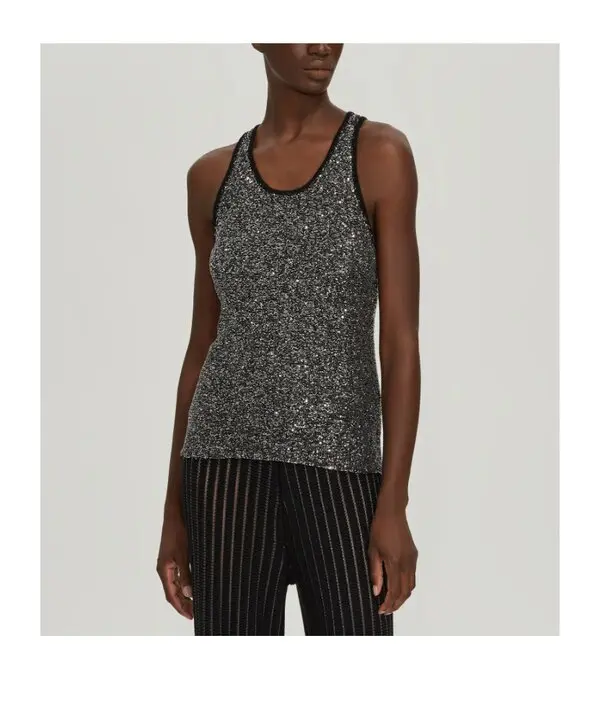 Fabiana Filippi Sequin Embellished Tank Top