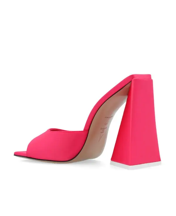 Attico The Devon Square-toe Mules - Red