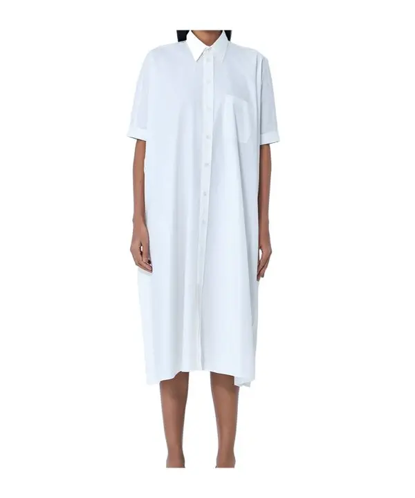 MAISON MARGIELA Side Slit Midi Dress