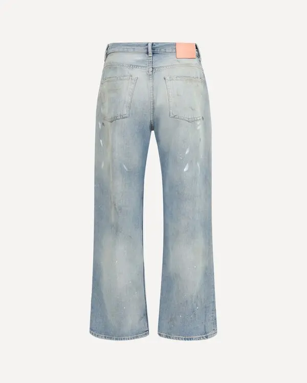 Acne Studios 2021m Regular Fit Distressed Jeans - Gray