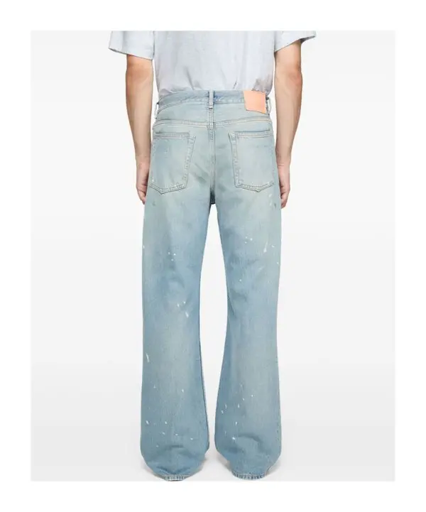 Acne Studios 2021m Regular Fit Distressed Jeans - Gray
