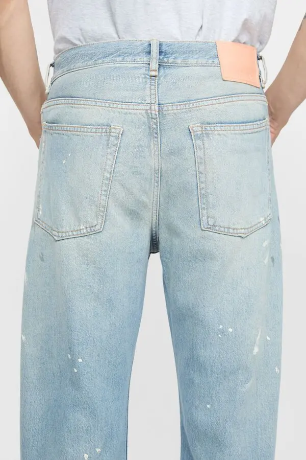 Acne Studios 2021m Regular Fit Distressed Jeans - Gray