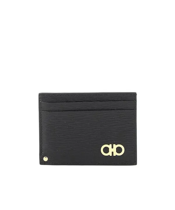 FERRAGAMO Logo Card Bag - Black