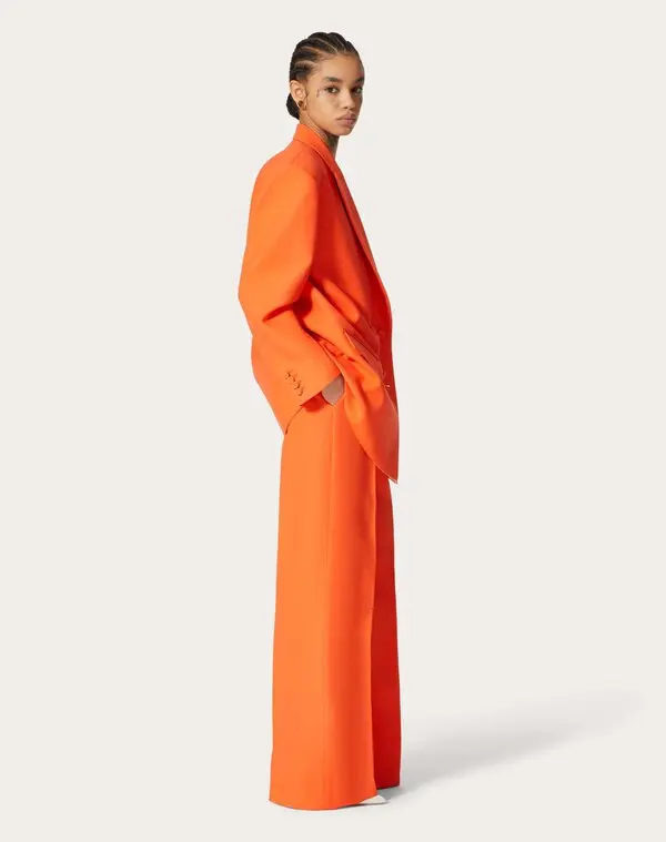 Valentino Garavani Pleated Wide Leg Trousers
