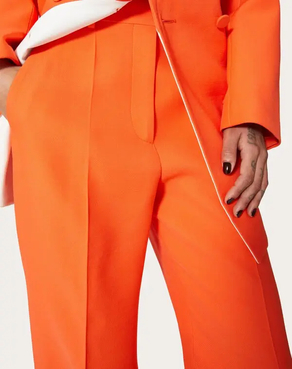 Valentino Garavani Pleated Wide Leg Trousers