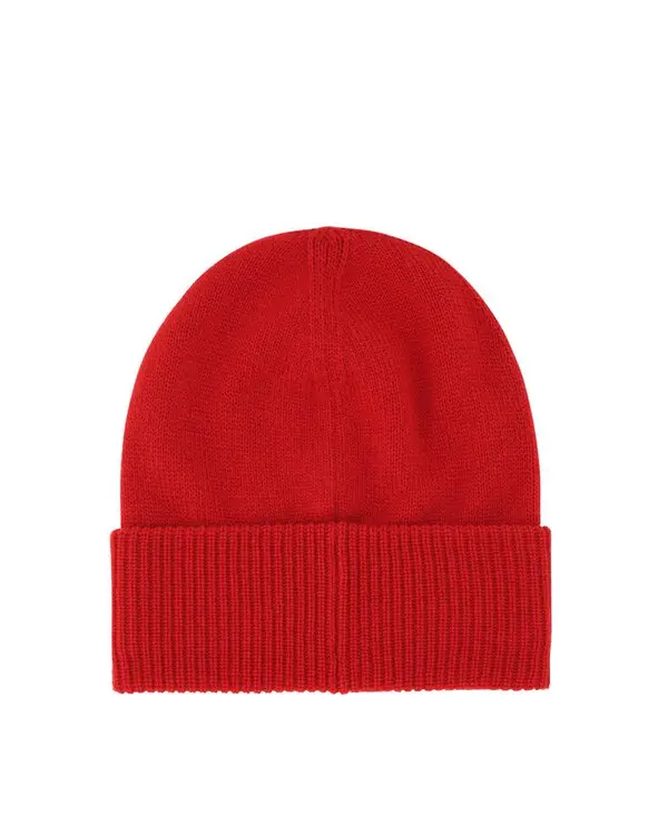Valentino Garavani Vlogo Signature Wool Beanie - Red