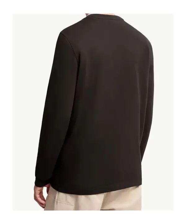 Moncler Logo Detail Crewneck Sweatshirt - Black