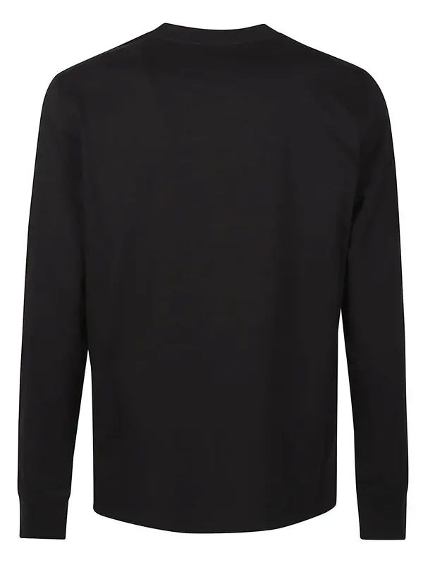 Moncler Logo Detail Crewneck Sweatshirt - Black