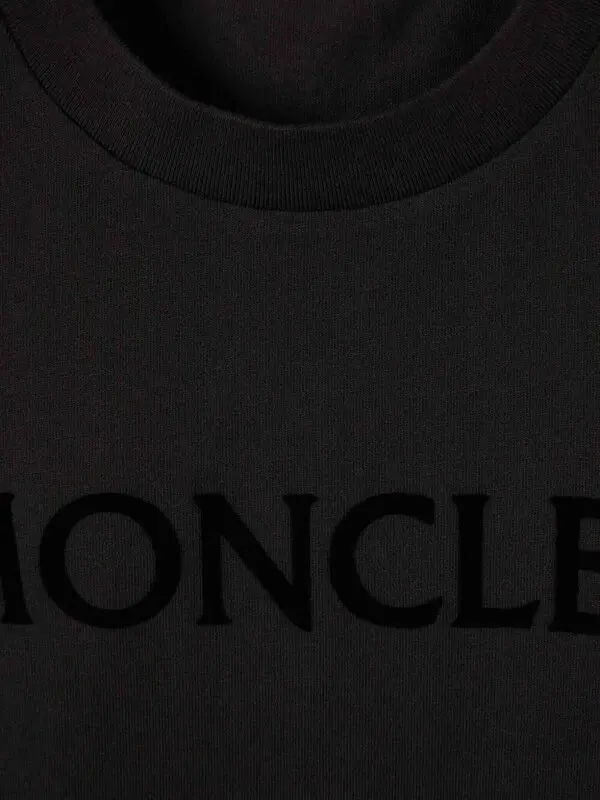 Moncler Logo Detail Crewneck Sweatshirt - Black