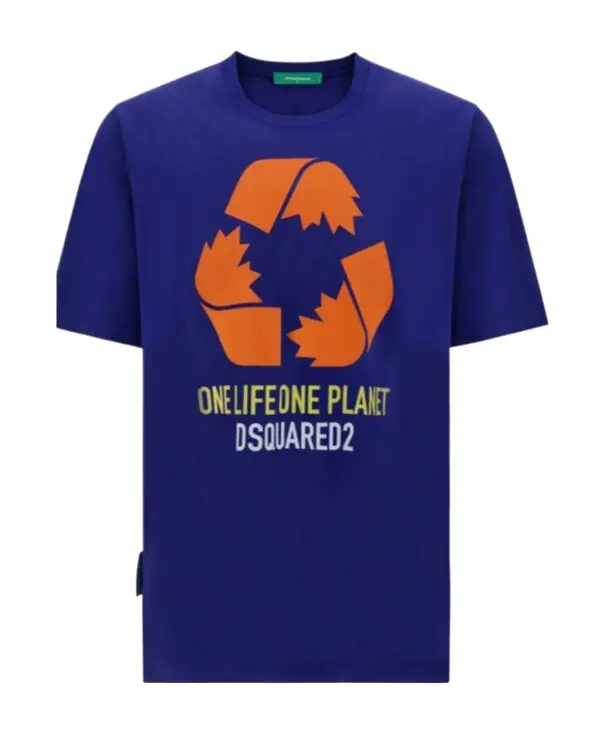 Dsquared2 Logo Printed Slouchy Fit Jersey T-shirt