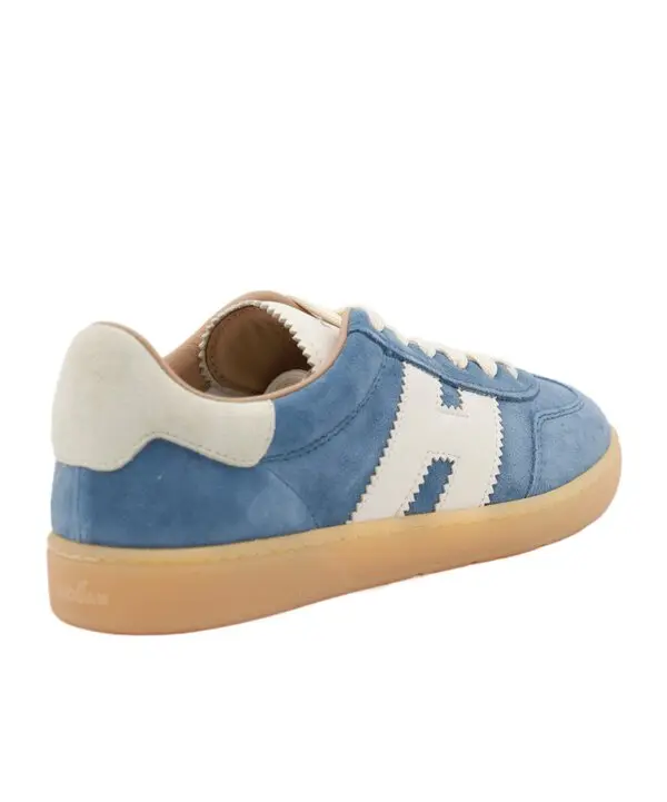 Hogan Low Top Sneakers With Side Logo Patch - Blue