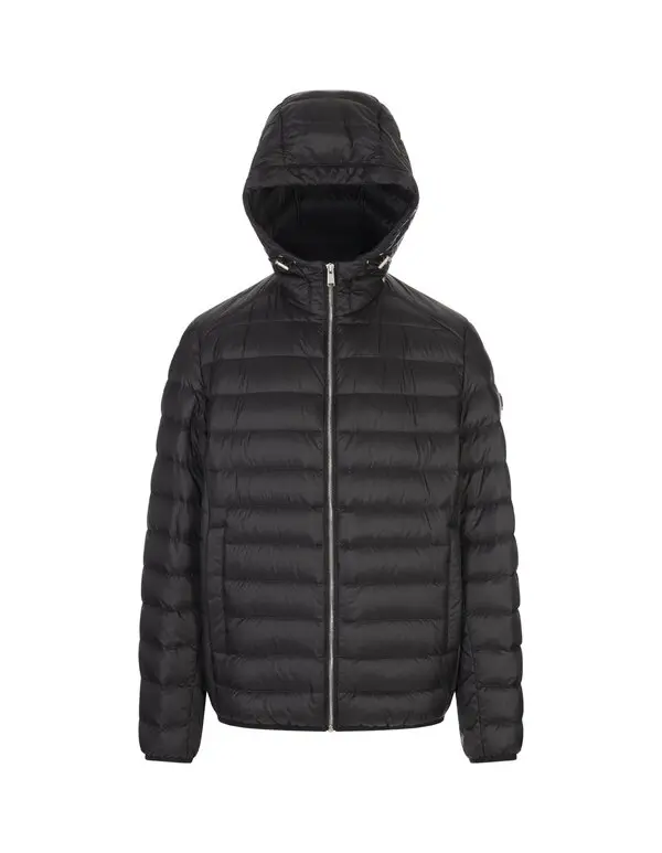Hugo Boss Water-repellent Padded Hooded Jacket - Black