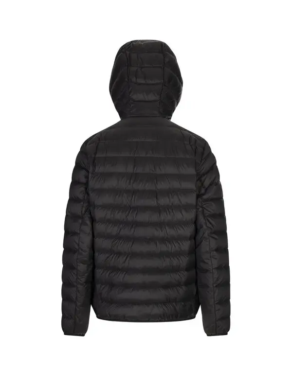 Hugo Boss Water-repellent Padded Hooded Jacket - Black