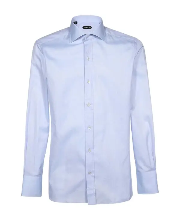 TOM FORD Single-breasted Shirt - Blue