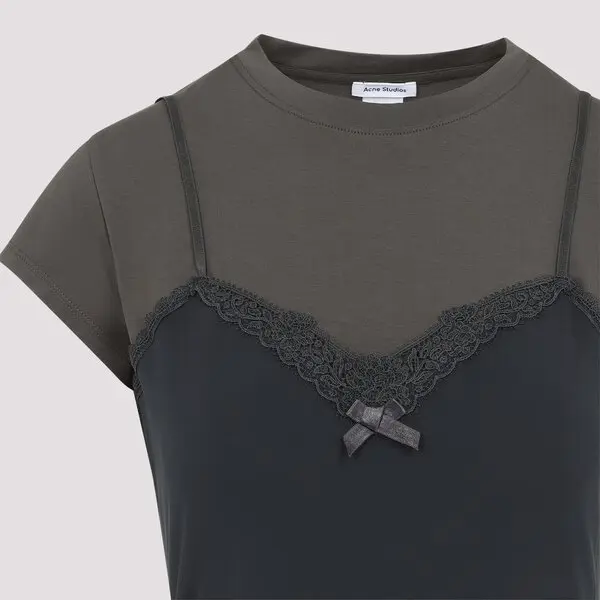 Acne Studios Layered Dress With Bow Detail