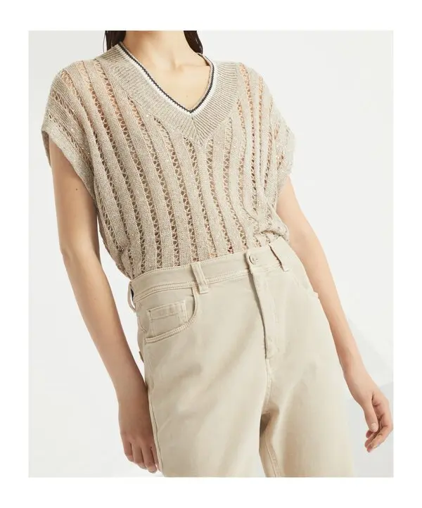 Brunello Cucinelli V-neck Knitted Vest