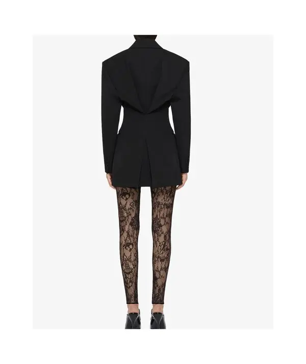 Givenchy Pleated Double-breasted Blazer - Black