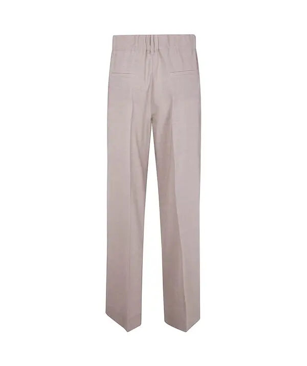 P.a.r.o.s.h Pleated Wool Trousers - Gray