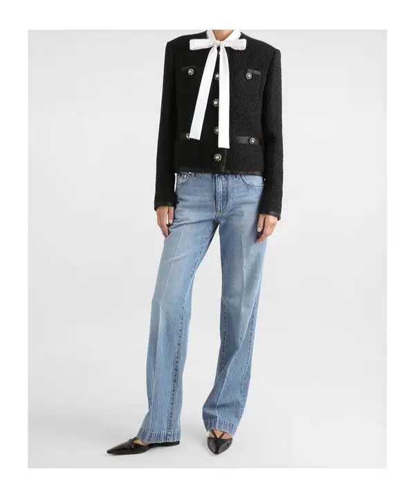 Dolce & Gabbana Pressed Pleat Loose Jeans