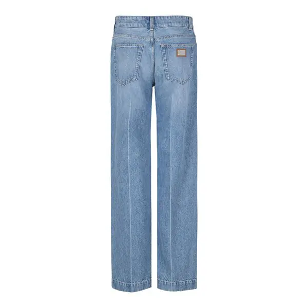Dolce & Gabbana Pressed Pleat Loose Jeans