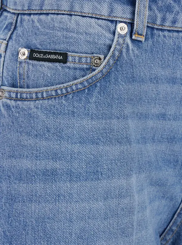 Dolce & Gabbana Pressed Pleat Loose Jeans