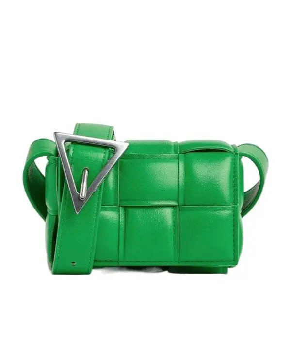 Bottega Veneta Padded Crossbody Bag - Parrot Green