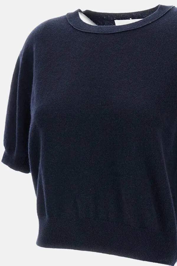 LISA YANG Ribbed Crewneck T-shirt - Black