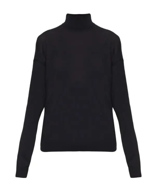 Saint Laurent Knitted Turtleneck Jumper - Black