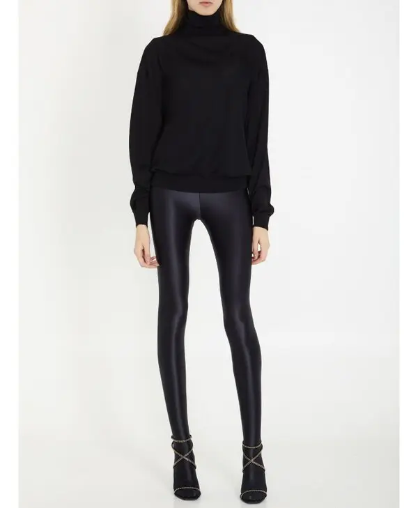 Saint Laurent Knitted Turtleneck Jumper - Black