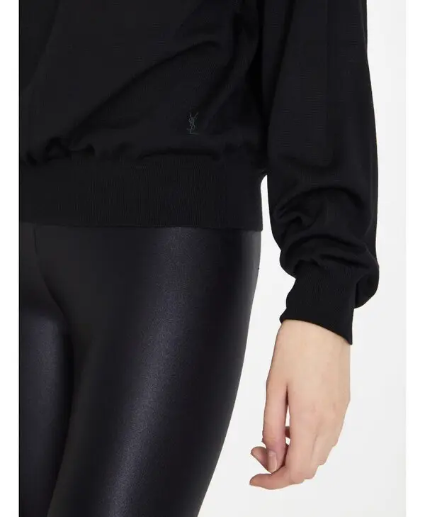 Saint Laurent Knitted Turtleneck Jumper - Black