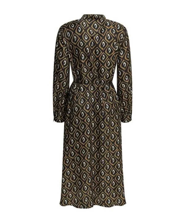 Max Mara Long Sleeve Printed Shirt Dress