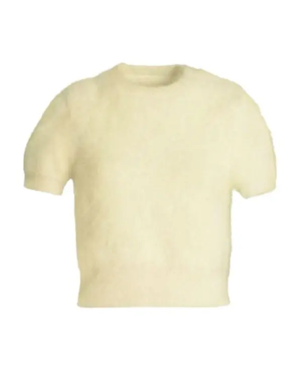 MAISON MARGIELA Brushed Ribbed Crewneck T-shirt - No
