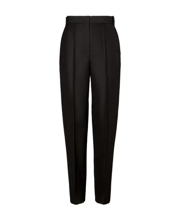Tory Burch High-waist Tapered Tailored Trousers - Black