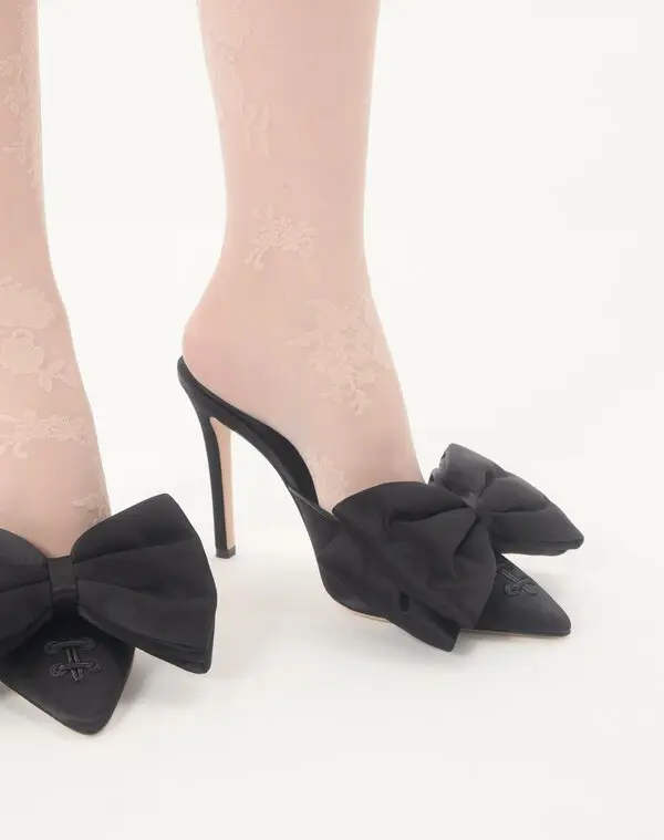 Valentino Garavani Yolande Satin Mule 105mm
