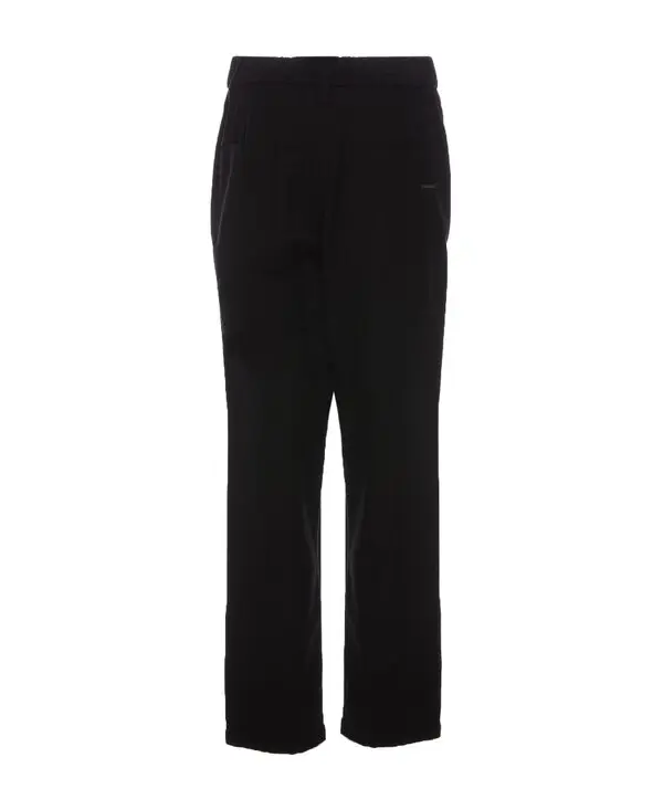 Brunello Cucinelli High Waist Straight Leg Trousers - Black