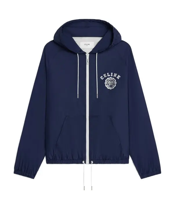 Celine Blason Windbreaker In Lightweight Nylon