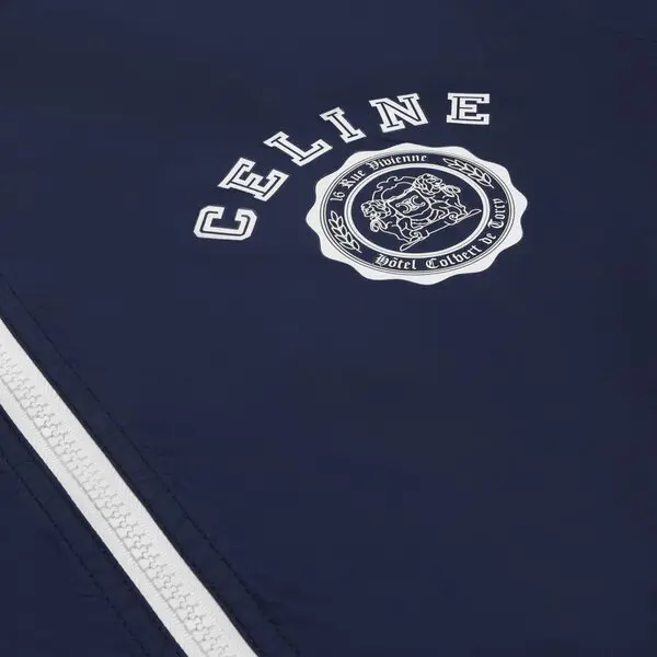 Celine Blason Windbreaker In Lightweight Nylon