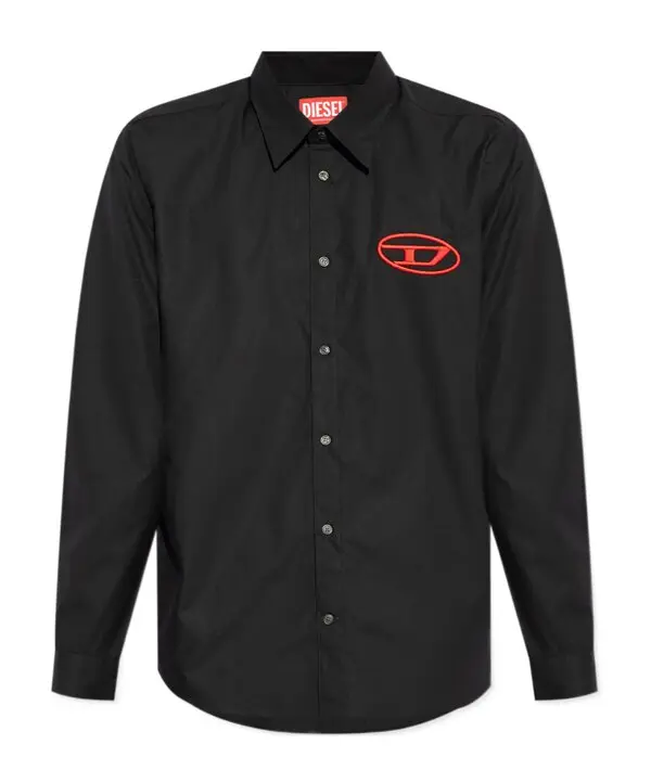 DIESEL® S-simply-d Cotton Shirt - Black