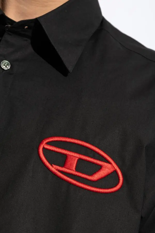 DIESEL® S-simply-d Cotton Shirt - Black