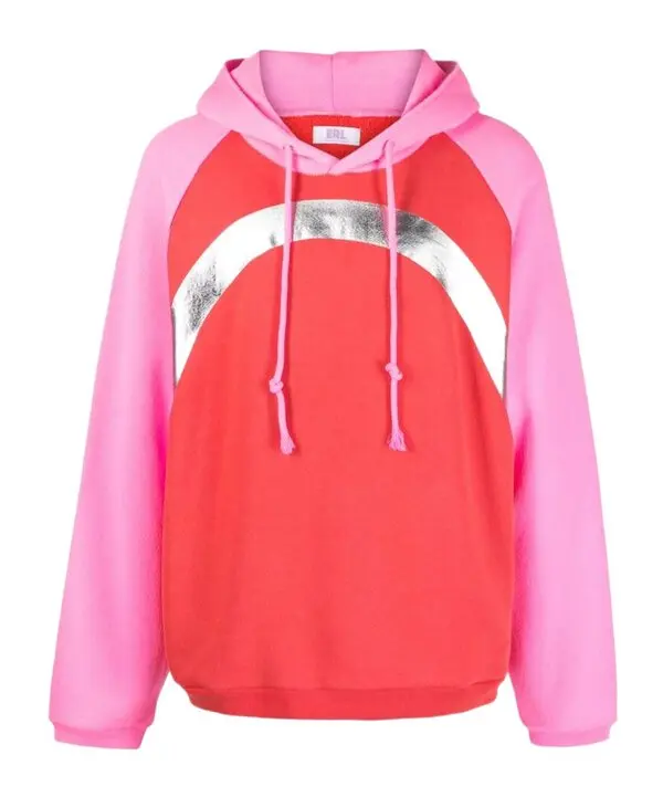 ERL Long Sleeve Drawstring Hoodie - Orange