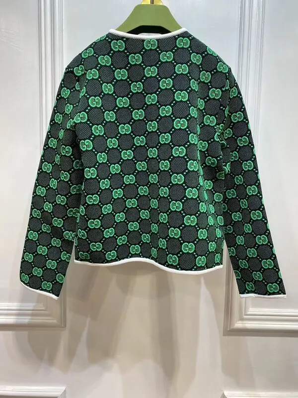 Gucci Gg Jacquard Zip Cardigan