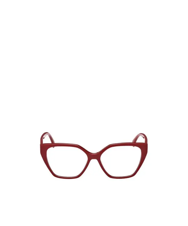 Max Mara Geometric Frame Glasses - Red
