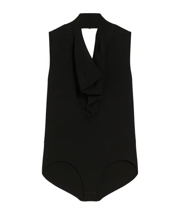 Sportmax Abano Sleeveless V-neck Bodysuit