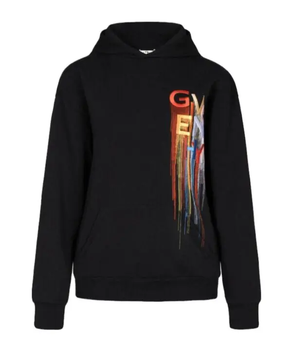 Givenchy Embroidered Logo Hooded Sweatshirt